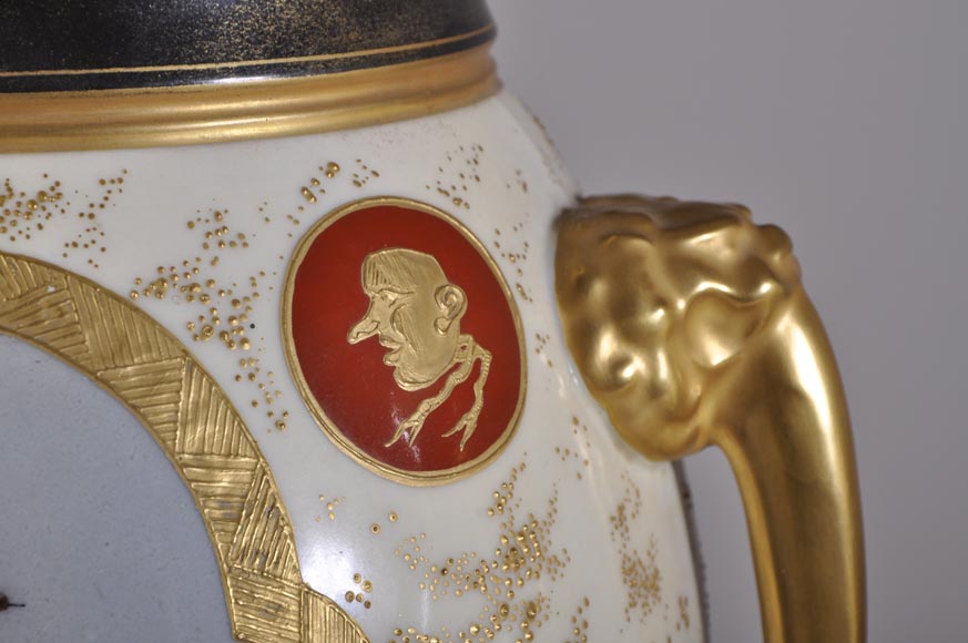 Louis Pierre MALPASS - Pair of french porcelain vases in the Japanese ...