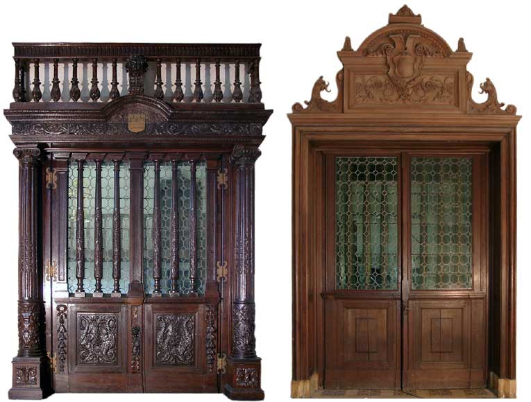 Neo-Renaissance double door. - Doors