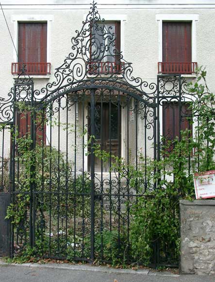 Wrought iron gate with 20 meters of railing - Doors