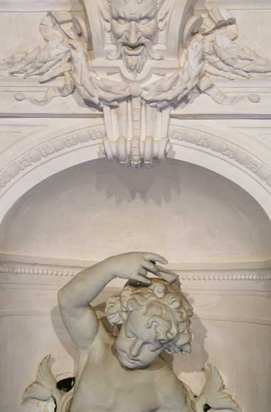 Alcove fountain - Architectural elements, staircase, columns