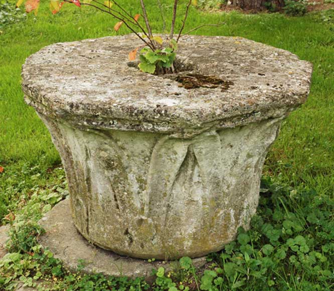 Carved stone capital. - Architecture