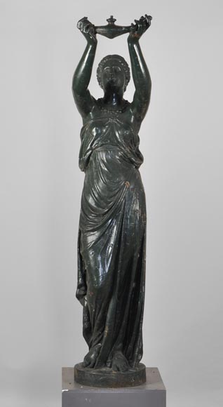 "Vestal", garden cast iron statue from the Val d'Osne Foundry - Statues
