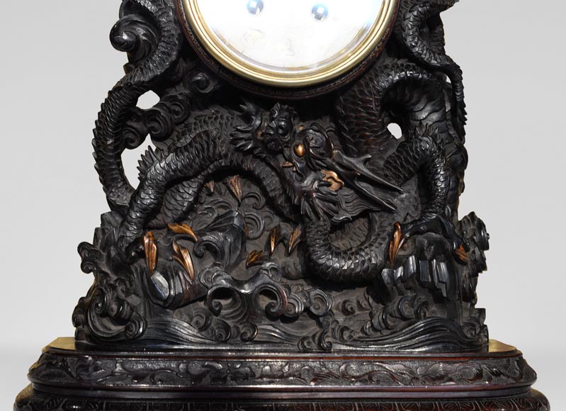 Clock with Chinese zodiac signs - Clocks, garnitures