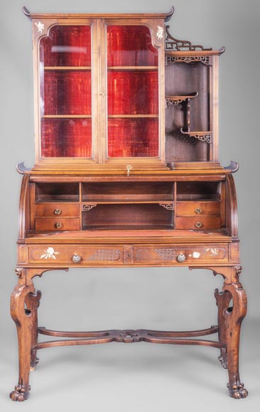 Japanese style cylinder desk - Bookcases, desks, Vitrines