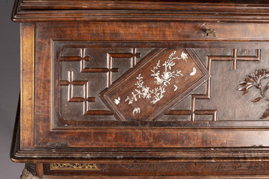 Gabriel VIARDOT (1830-1906) - A small Japanese style secretary ...