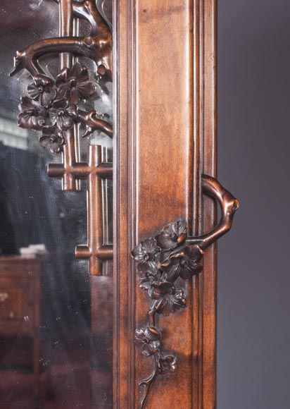 Large japanese style mirror with dragon - Overmantels and mirrors