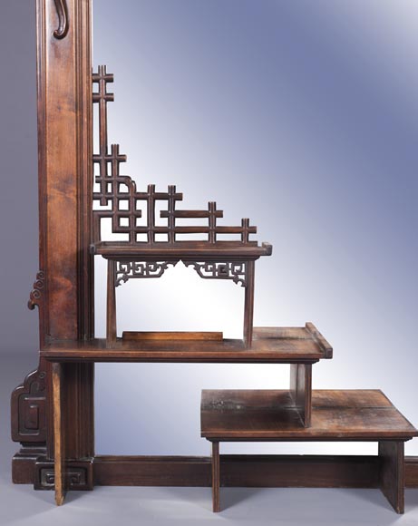 Large japanese style mirror with dragon - Overmantels and mirrors