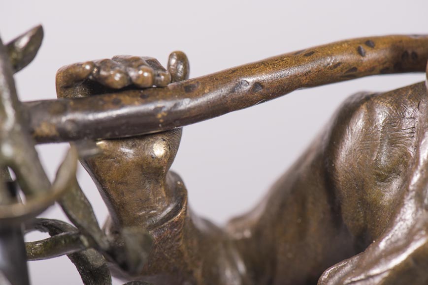 Antoine BOFILL (actif 1894-1939) - Young mistletoe carrier, bronze ...