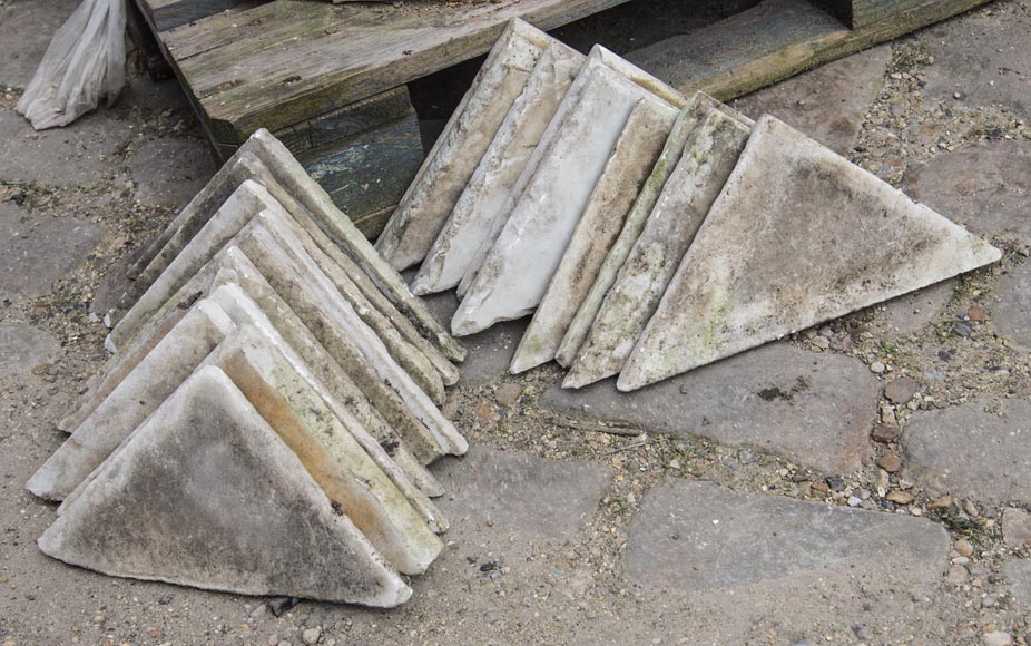 Small set of 18th century marble slabs - Floors