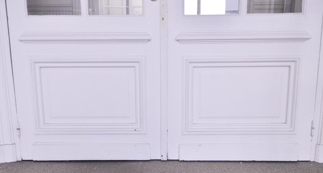 Set of 4 double door with small windows - Doors