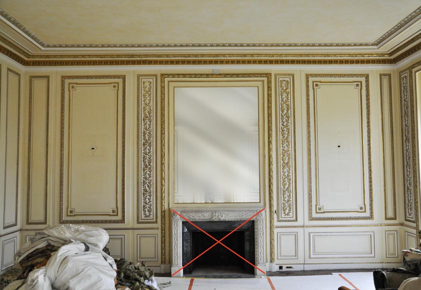 Important Louis XVI style woodwork, end of the 20th century - Paneled rooms