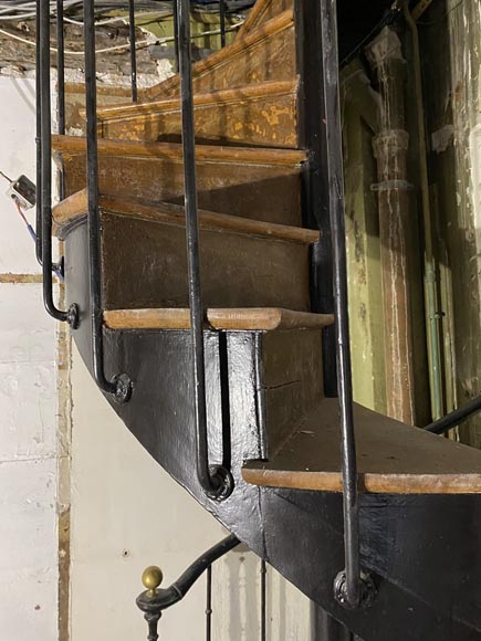 Antique wooden spiral staircase from the 19th century - Architectural ...