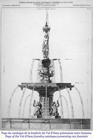 VAL D’OSNE Foundry - Exceptional Renaissance style fountain Model ...