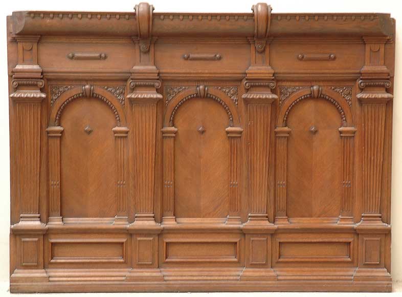 Oak base paneling - Paneled rooms