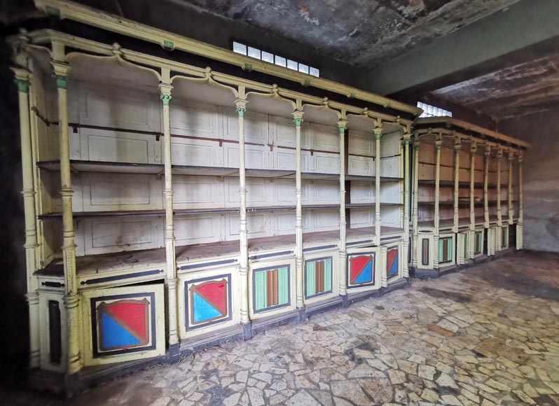 Pair of neo-gothic store display furniture, circa 1870 - Bookcases ...