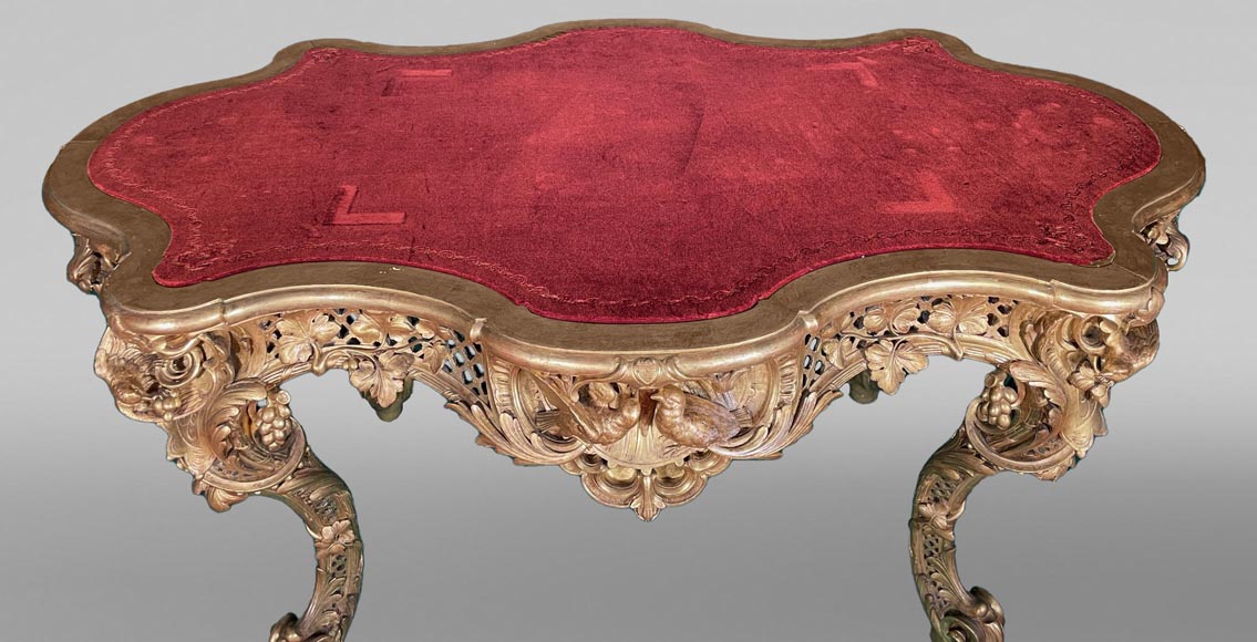Rocaille-style table from the villa Les Cèdres - Antique Dining Room Sets
