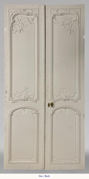 Important lot of 7 Louis XV style double doors - Doors