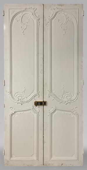 Important lot of 7 Louis XV style double doors - Doors