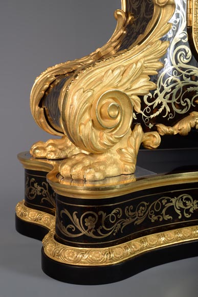 Jacques THURET (1669-1738) - Astronomical clock in a Boulle marquetry ...