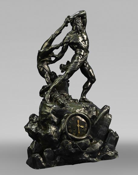 Antonio CANOVA (after), INGÉ and SOYER (attributed to), Clock “Hercules ...