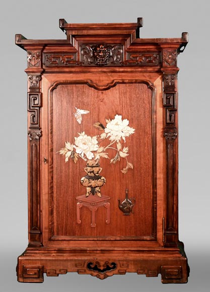 Gabriel VIARDOT, Japanese style support unit with bouquet, 1888 ...