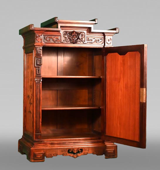 Gabriel VIARDOT, Japanese style support unit with bouquet, 1888 ...