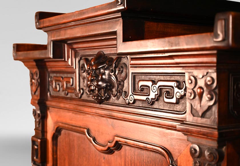 Gabriel VIARDOT, Japanese style support unit with bouquet, 1888 ...