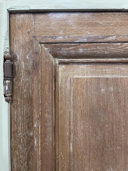 Porte ancienne simple en chêne avec châssis - Portes