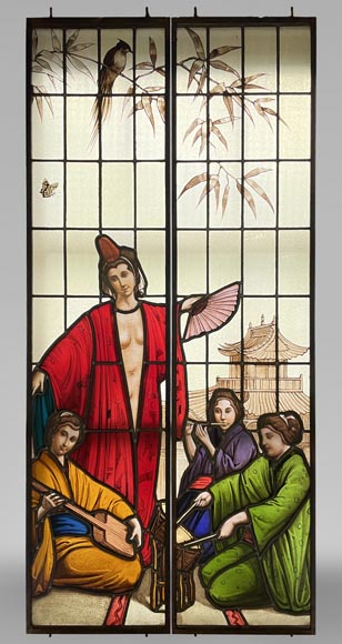Japanese stained-glass, circa 1925 - Stained glasses