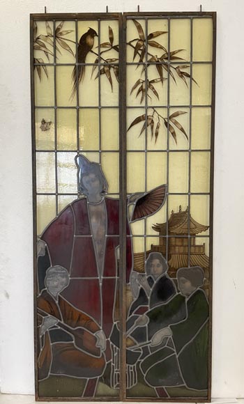 Japanese stained-glass, circa 1925 - Stained glasses
