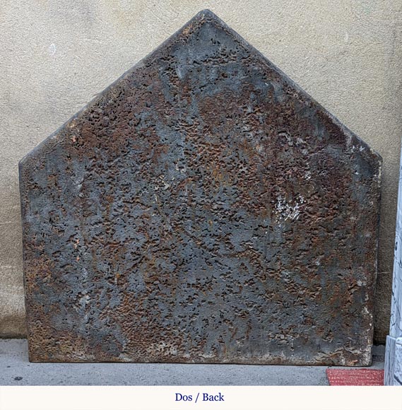 Cast iron fireback from a 16th century original model, 20th century ...