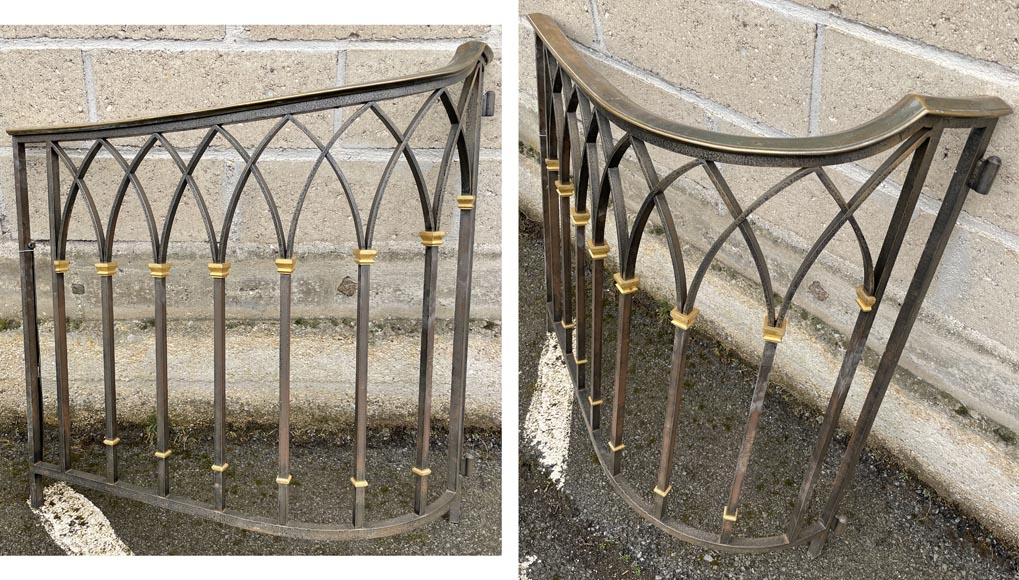 Art Deco wrought iron handrail - Architectural elements, staircase, columns