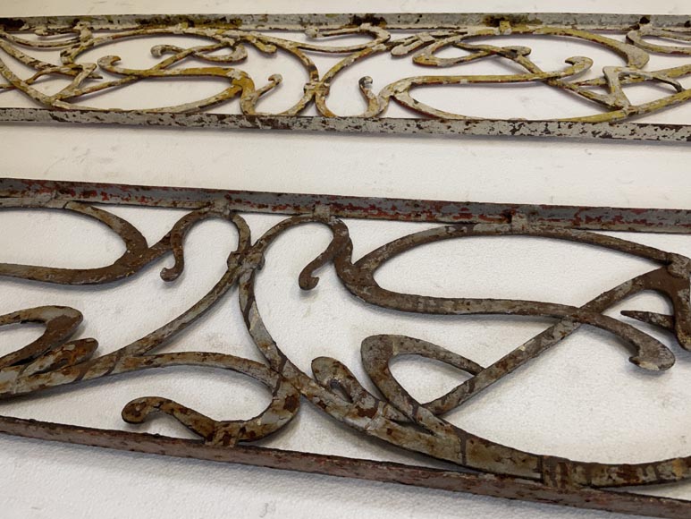 Pair of two iron Art Nouveau elements - Architectural elements ...