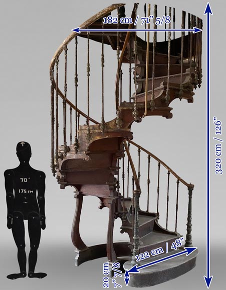 Hollow core spiral staircase - Architectural elements, staircase, columns