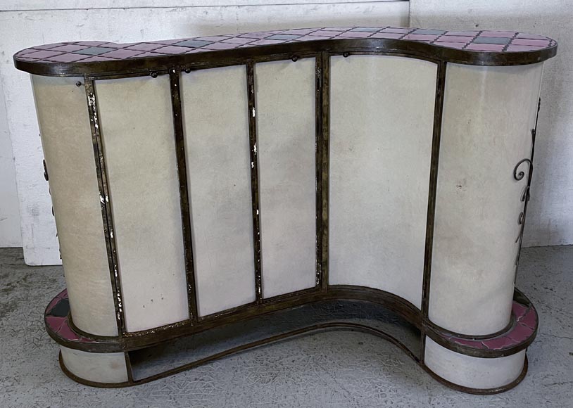 Italian counter with chairs, 70s - Antique Dining Room Sets