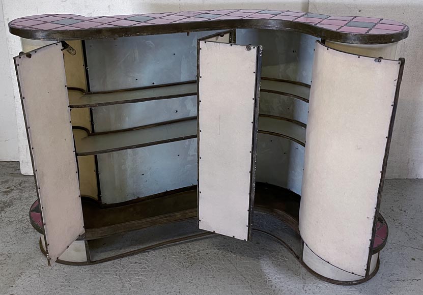 Italian counter with chairs, 70s - Antique Dining Room Sets