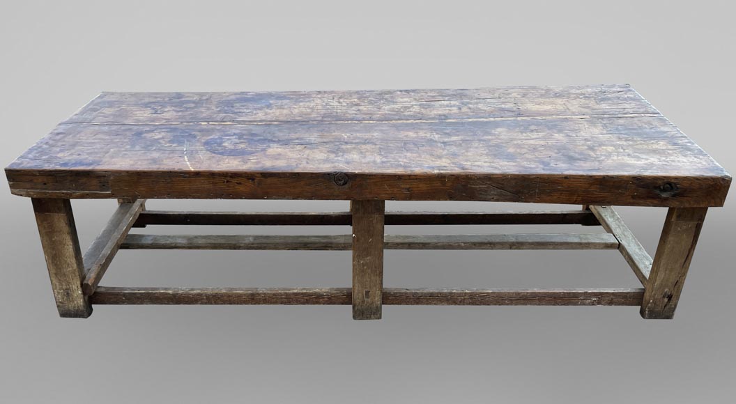 Oak game counter - Antique Dining Room Sets