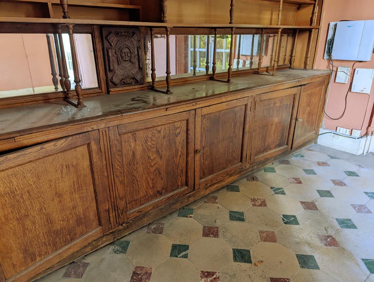 Piece of oak woodwork in the Napoleon III style, late 19th century ...