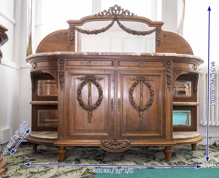Louis XVI style dining room carved in walnut wood - Antique Dining Room ...