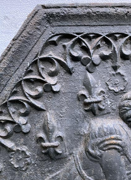 Fireback from the 17th century representing a mythological scene ...