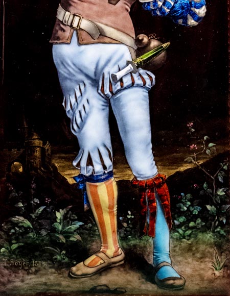 Théophile Soyer, The Hunter, 1885 - Enamels