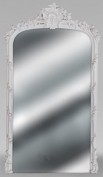 Large overmantel with large carved shell in Regency style - Overmantels ...