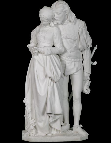 Cesare Fantacchiotti, Faust and Marguerite, circa 1900 - Sculpture