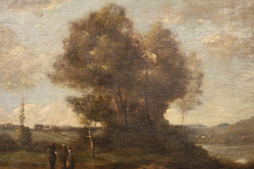 Rococo Painting Landscape French Provence Oil Painting Rustic