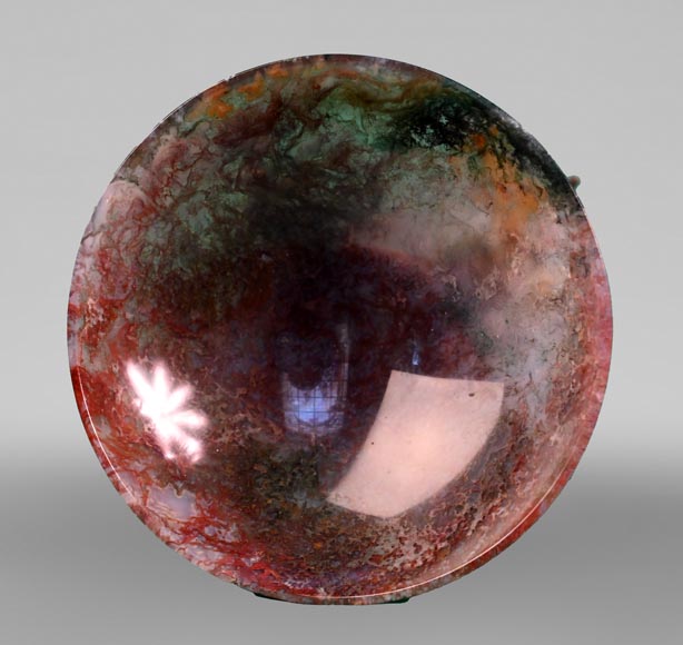 François-Désiré FROMENT-MEURICE, Silver, Agate and Malachite Tazza ...