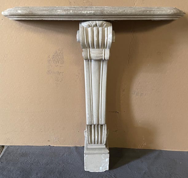 Pair of small stone consoles - Gueridons, Stands, Pedestals, Console