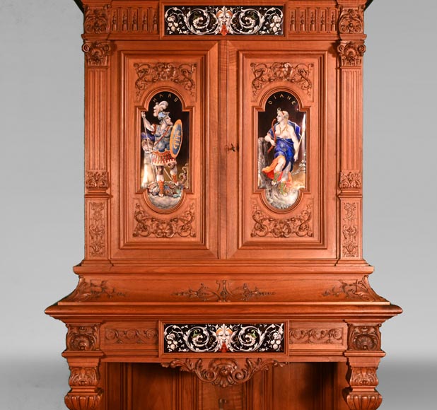 Neo-Renaissance cabinet, circa 1870 - Bookcases, desks, Vitrines
