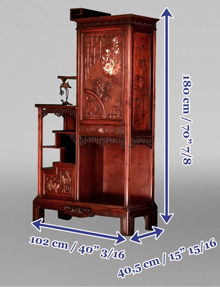 Gabriel VIARDOT, Japanese-Style Shelf Cabinet, late 19th Century ...