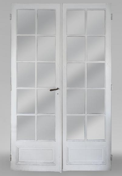Set of 3 small-paned double doors - Doors