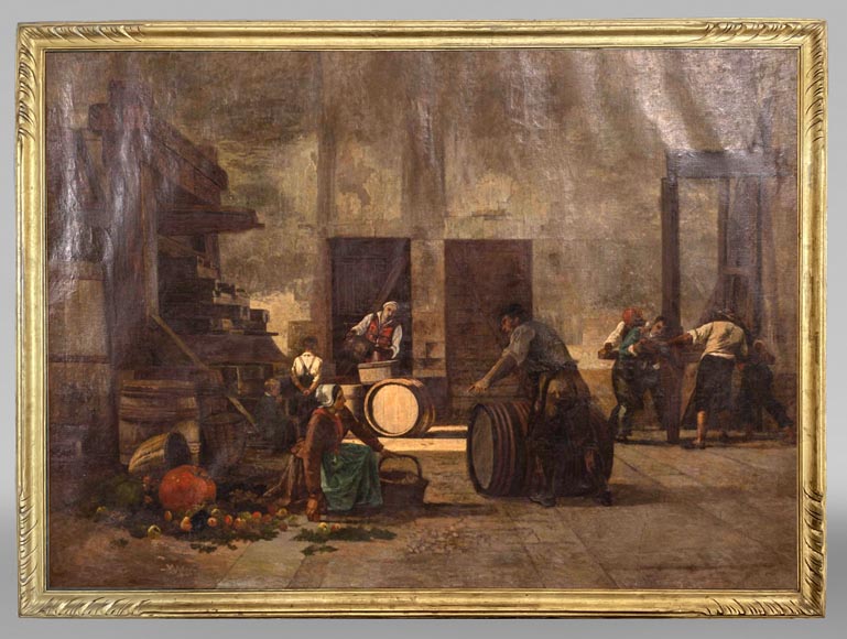 grand tableau scène de genre - Doors